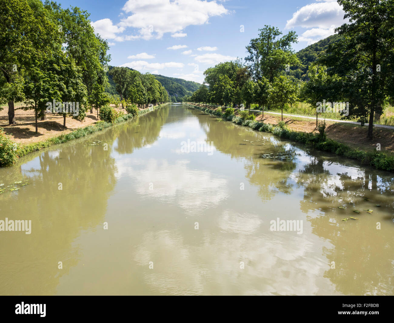 Historic ship channel, Ludwig Main Donau channel, main to river Danube ...