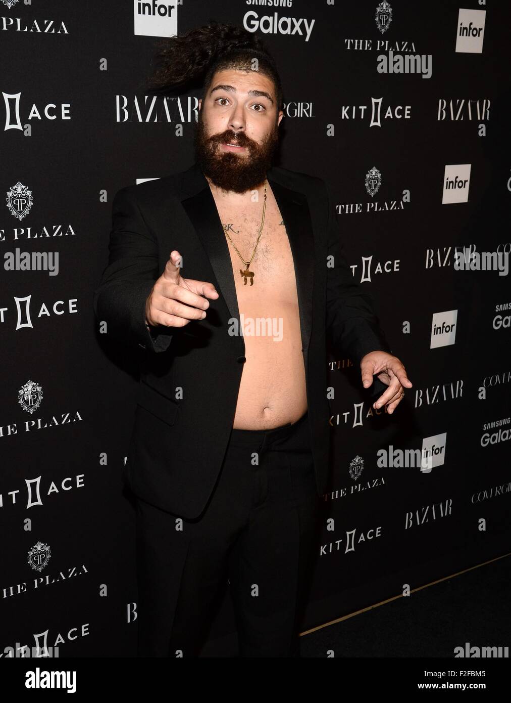 New York, NY, USA. 16th Sep, 2015. The Fat Jew at arrivals for Harper's ...