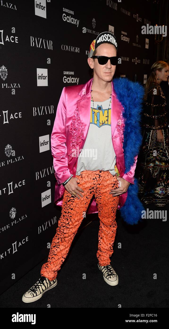 New York, NY, USA. 16th Sep, 2015. Jeremy Scott at arrivals for Harper ...