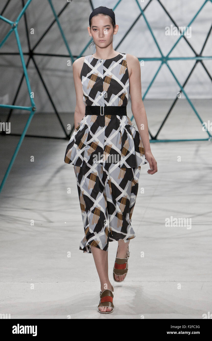 New York, USA. 16th September, 2015. Suno Spring Summer 2016 runway ...