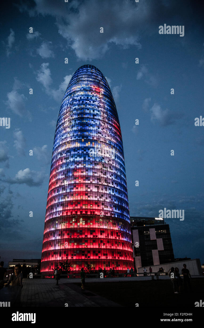 Agbar Tower designed by Jean Nouvel Stock Photo - Alamy
