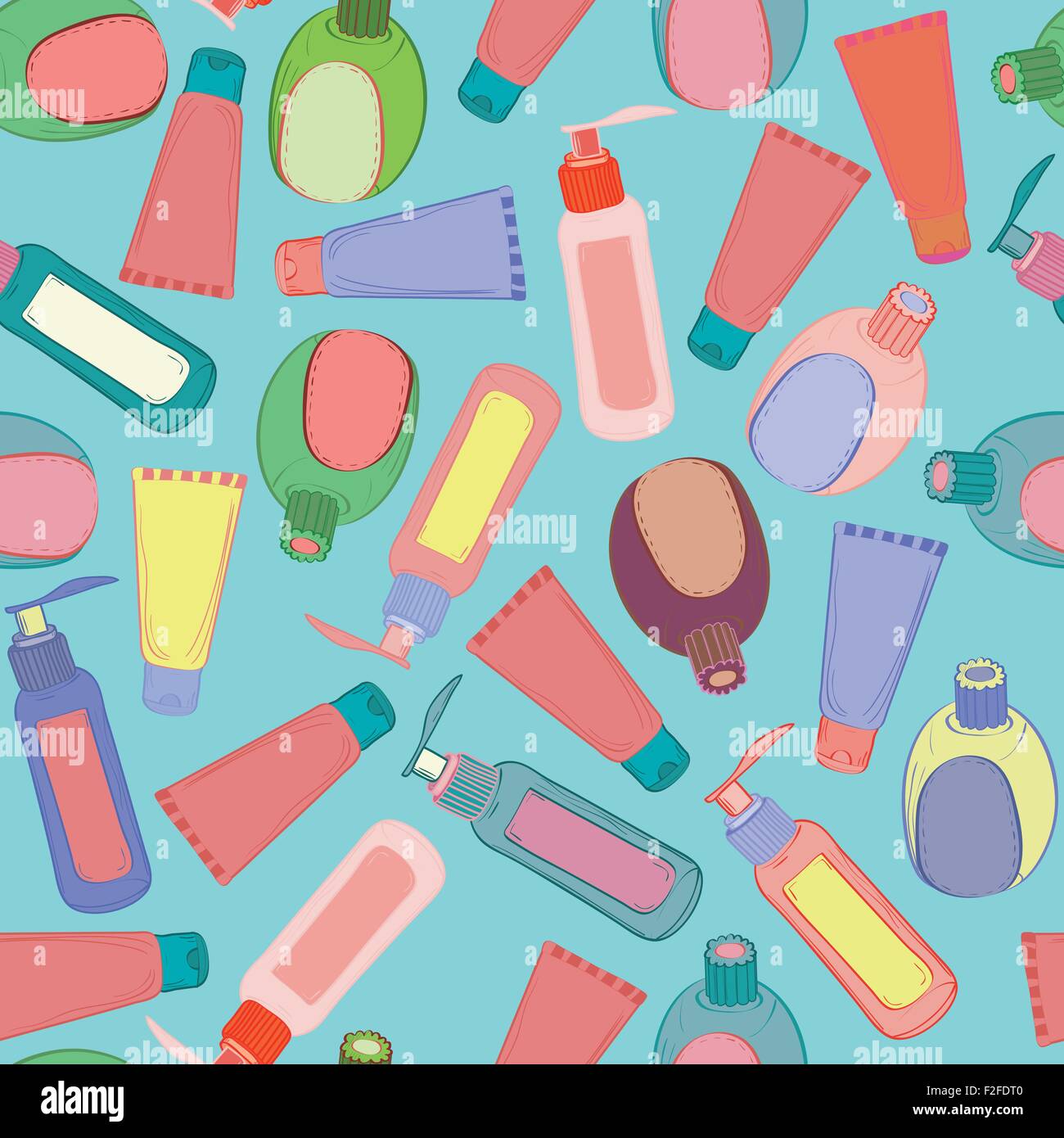 Cosmetic bottles pattern Stock Vector Image & Art - Alamy
