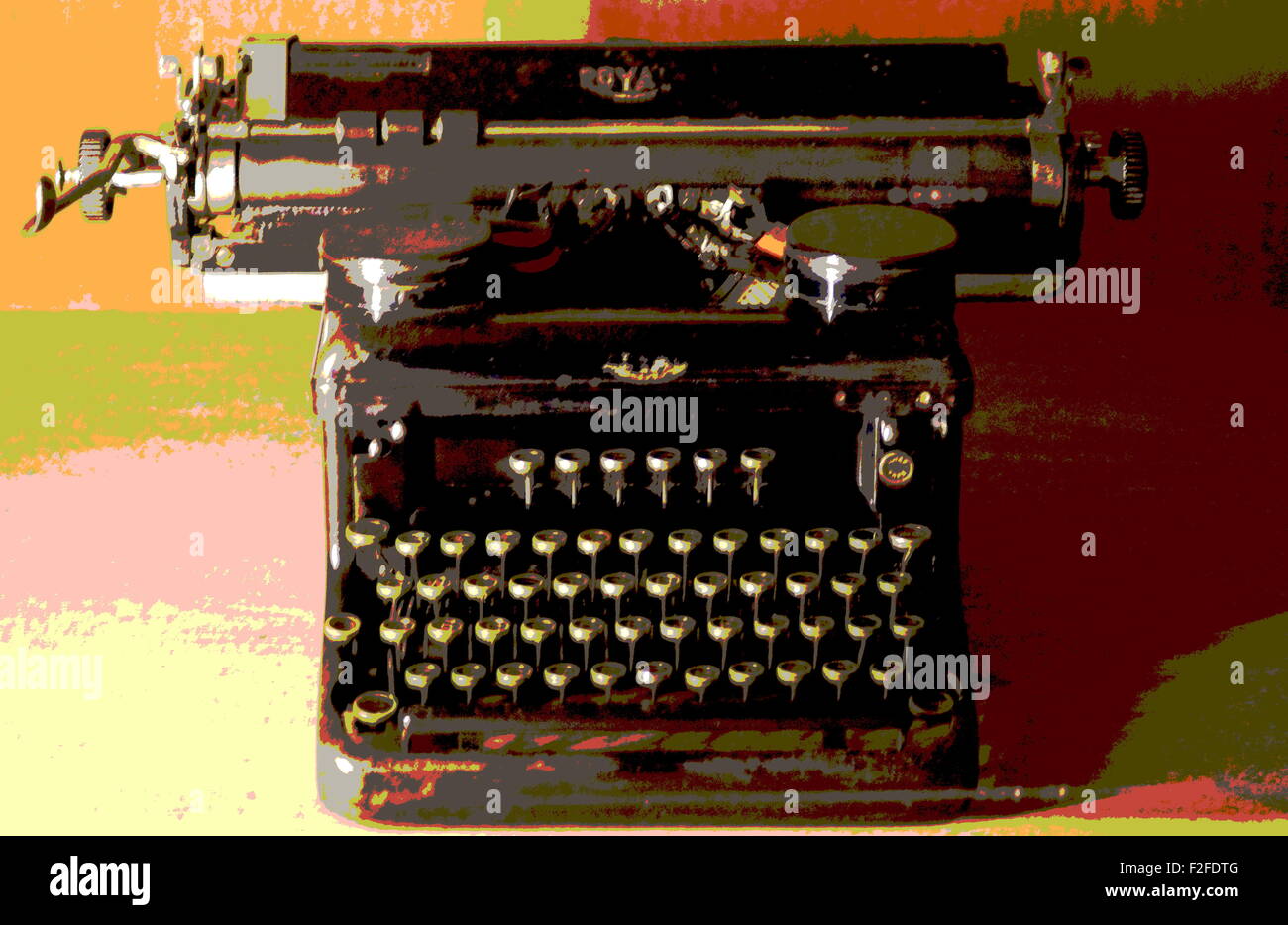 Old typewriting machine Stock Photo - Alamy