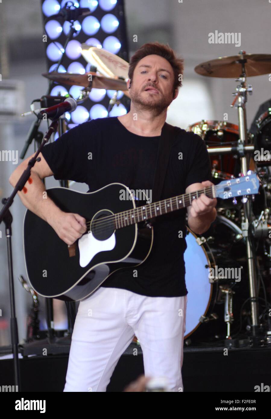 New York, NY, USA. 17th Sep, 2015. Simon Le Bon on stage for NBC Today ...