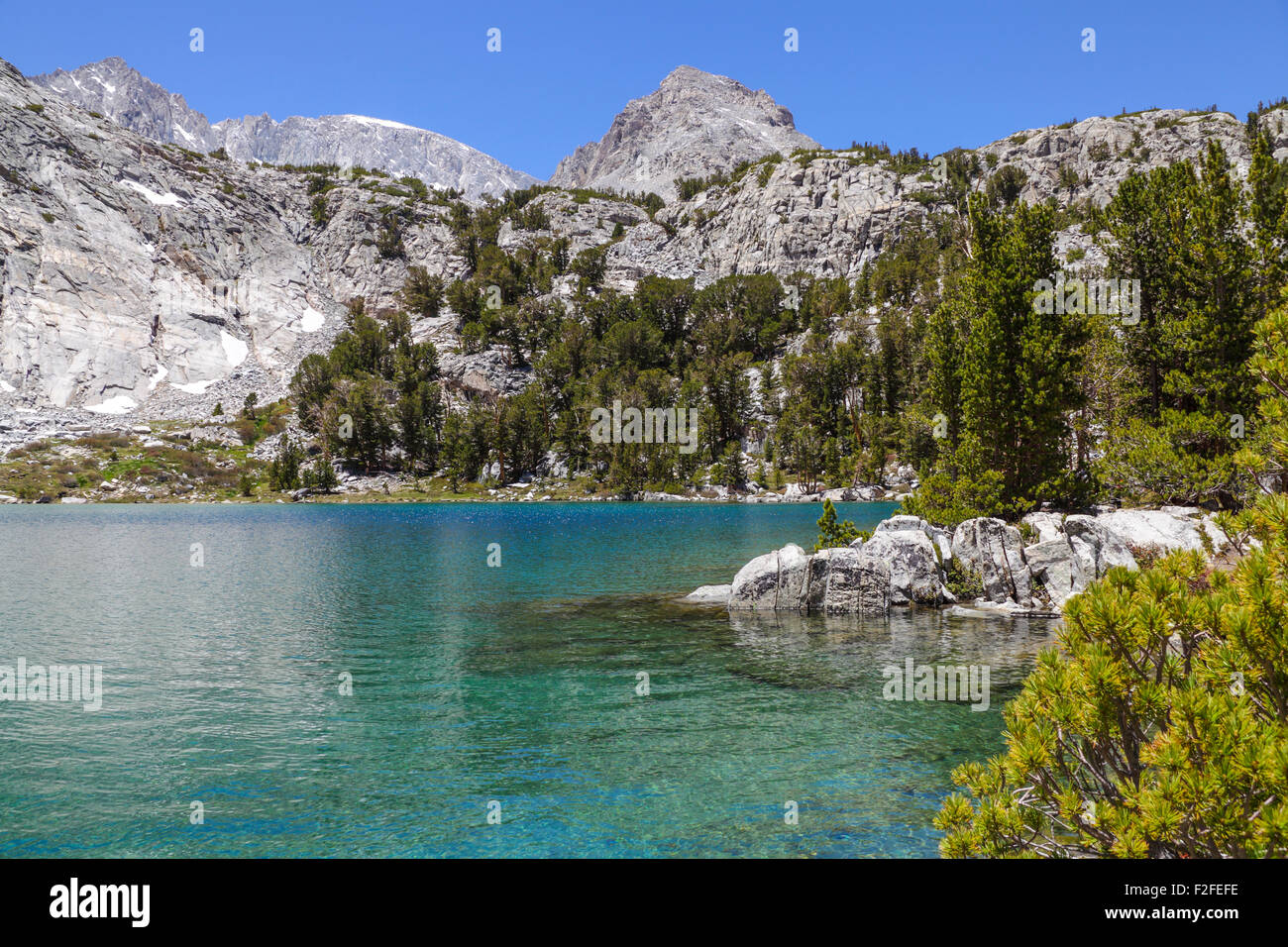 Gem Lake in Little Lakes Valley in Rock Creek Canyon Stock Photo - Alamy