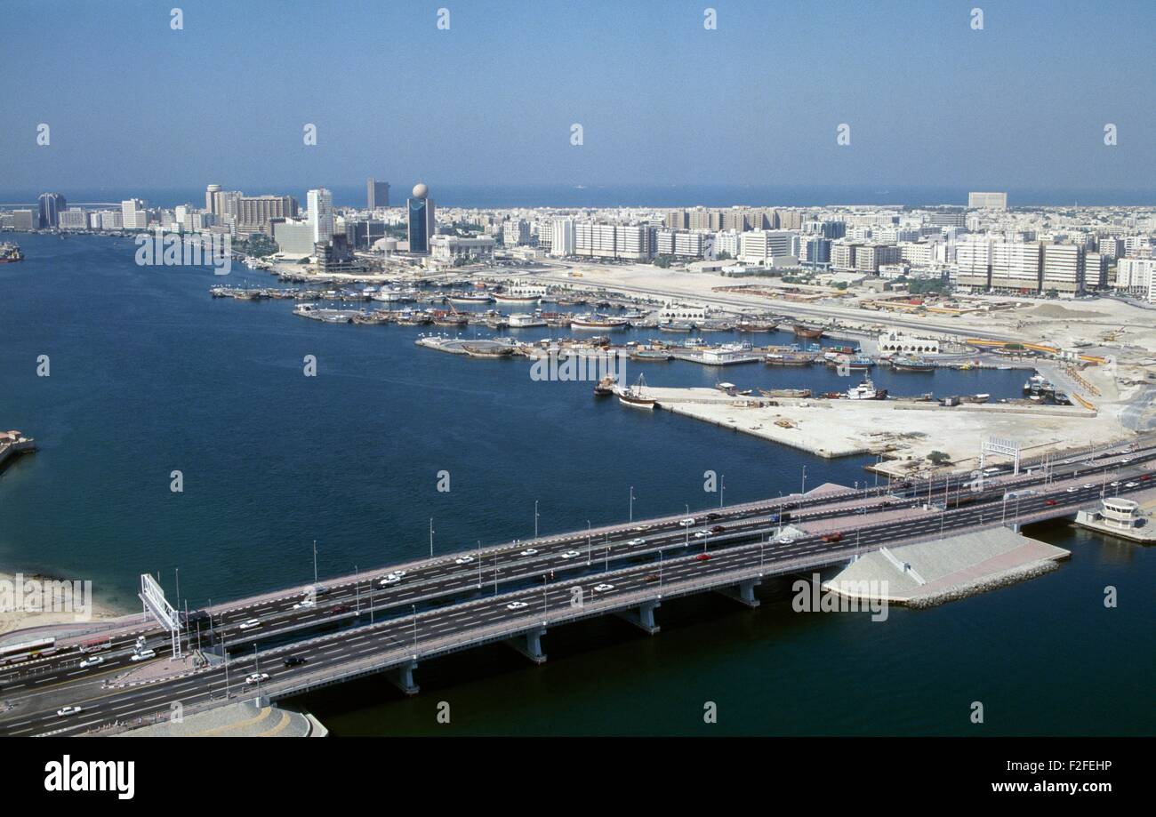 Dubai creek in the 1990 hi-res stock photography and images - Alamy