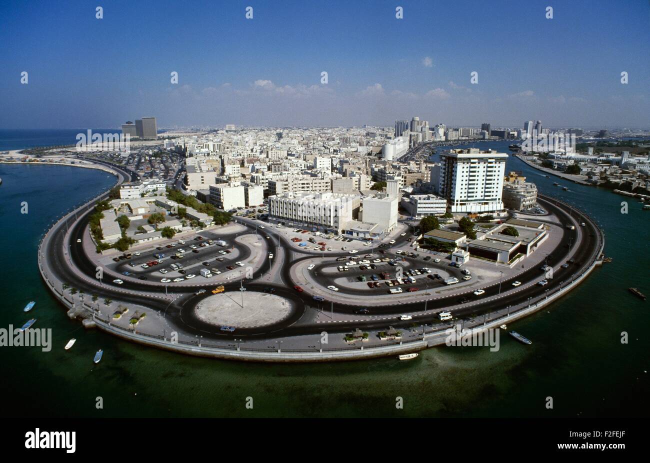 Dubai and Dubai Creek in the 1990s, before the big development boom ...
