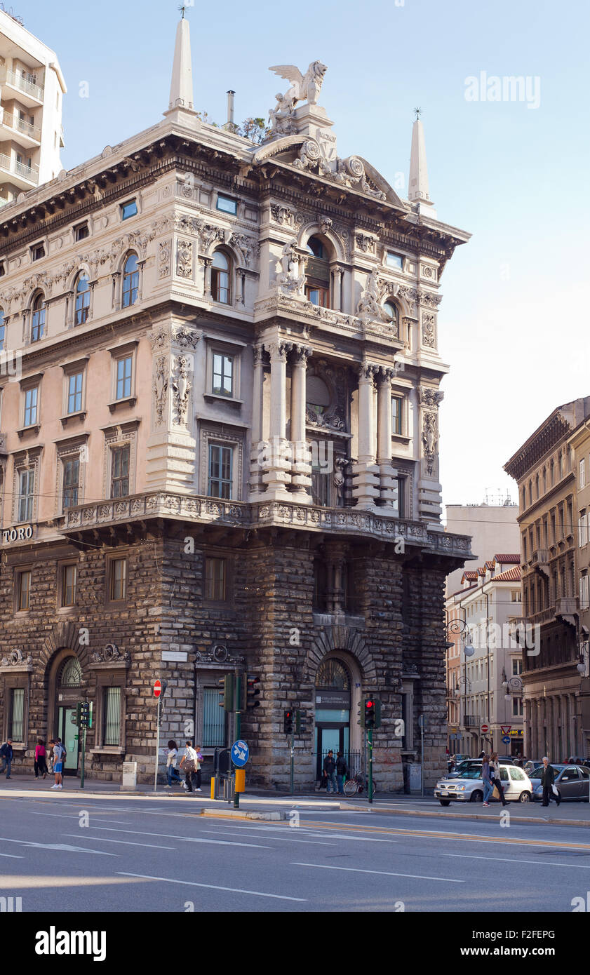 View of Ancient building in Trieste - Italy Stock Photo - Alamy