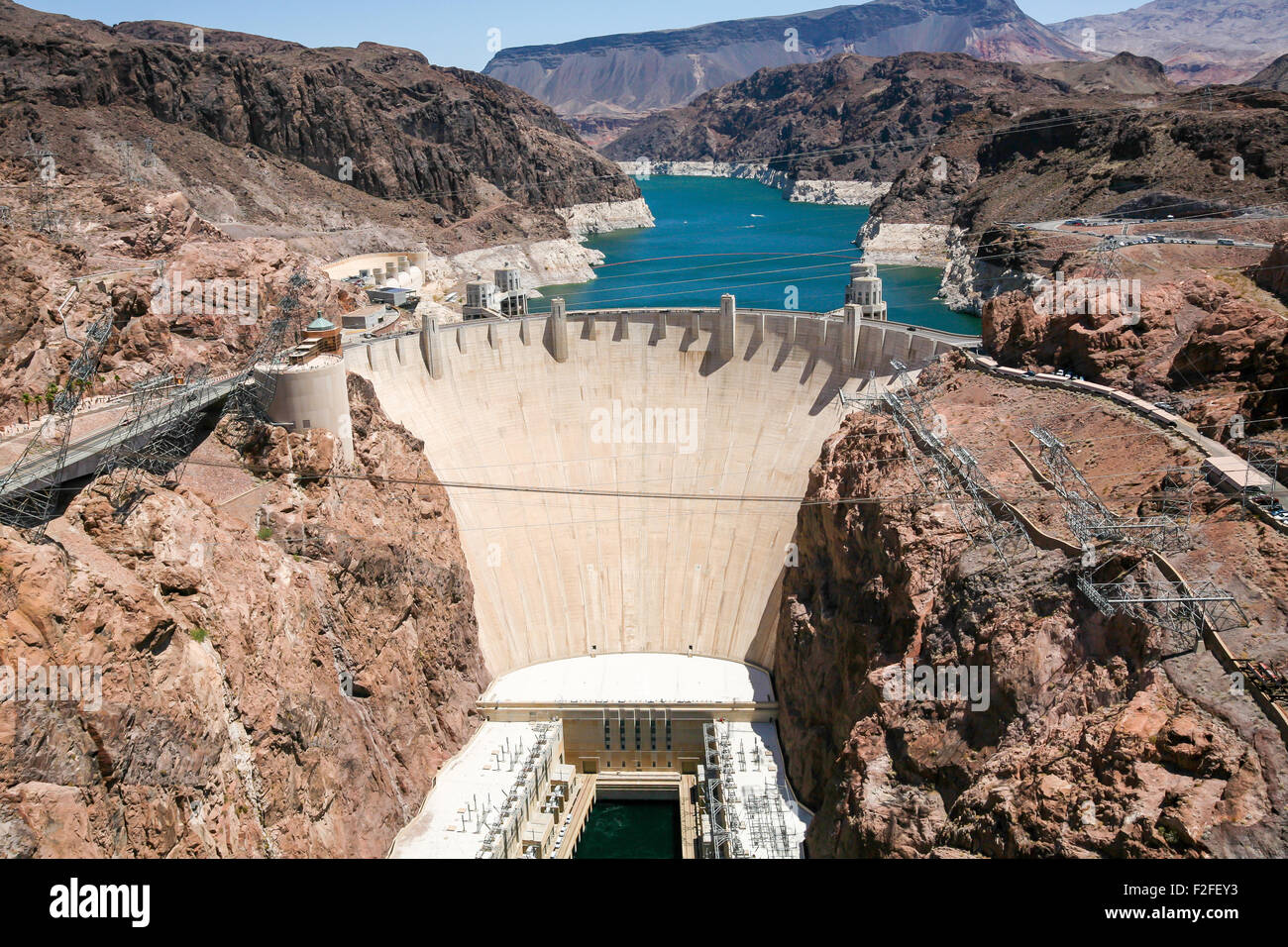 Hoover dam aerial hi-res stock photography and images - Alamy