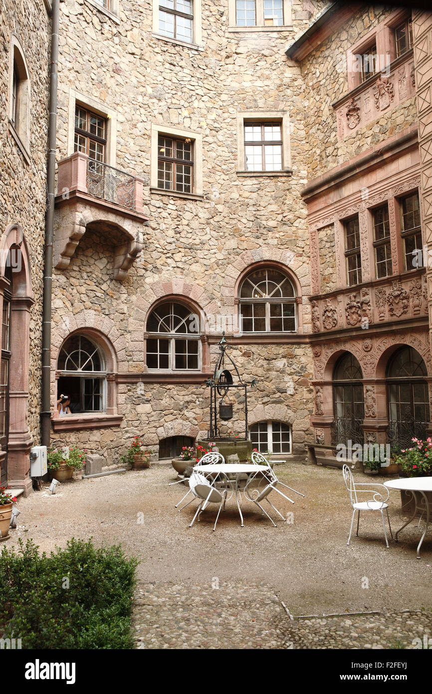 the ksiaz castle, former german schloss fürstenstein nearby walbrzych ...
