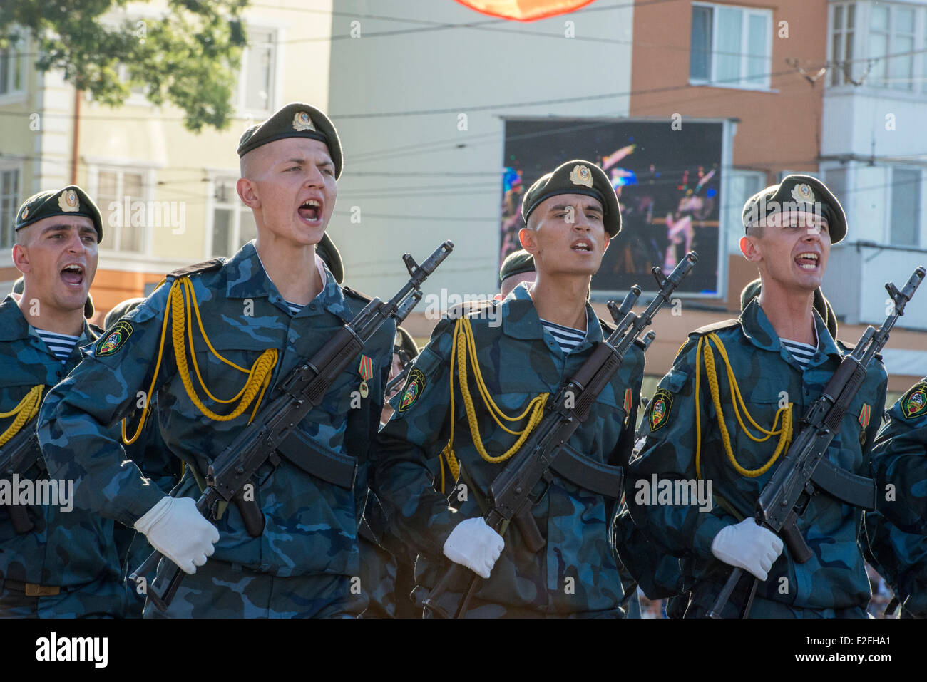 Soldiers Parading - 25th Anniversary of the Pridnestrovian Moldavian ...