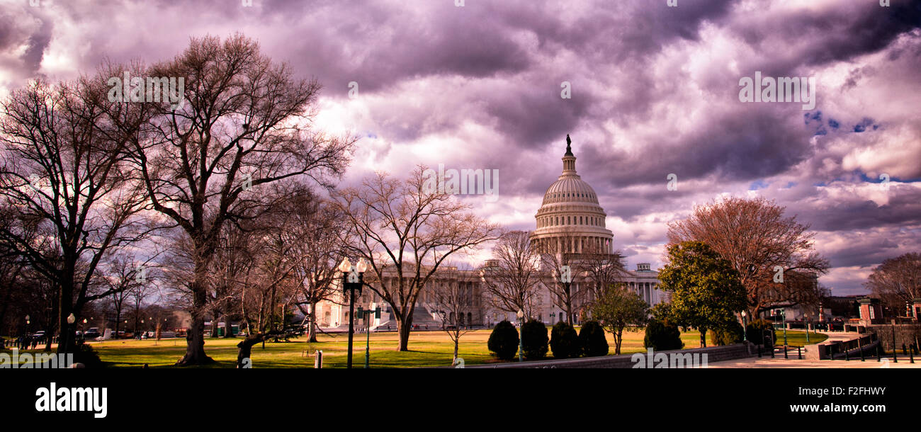 Clouds over the Capitol Building, Washington DC, USA Stock Photo - Alamy