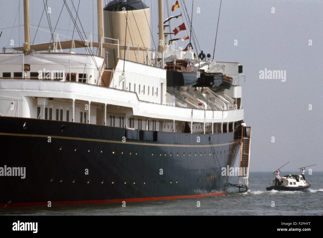 AJAXNETPHOTO. JULY,1975. SPITHEAD, ENGLAND. - ROYAL YACHT - A NAVAL ...
