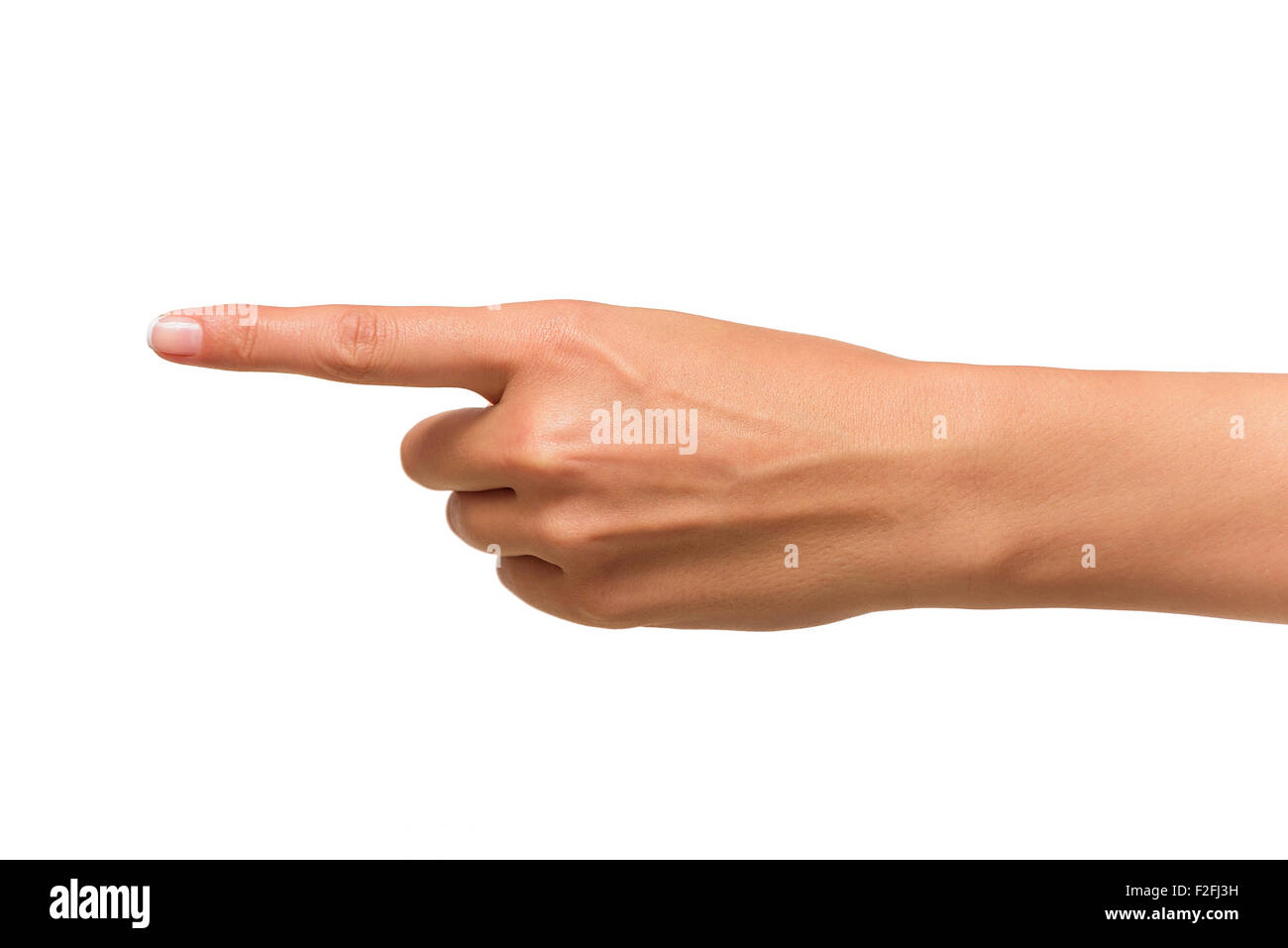Human hand point with finger Stock Photo - Alamy