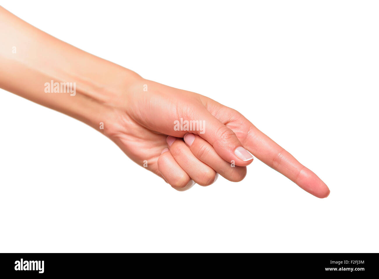 Human hand point with finger Stock Photo - Alamy