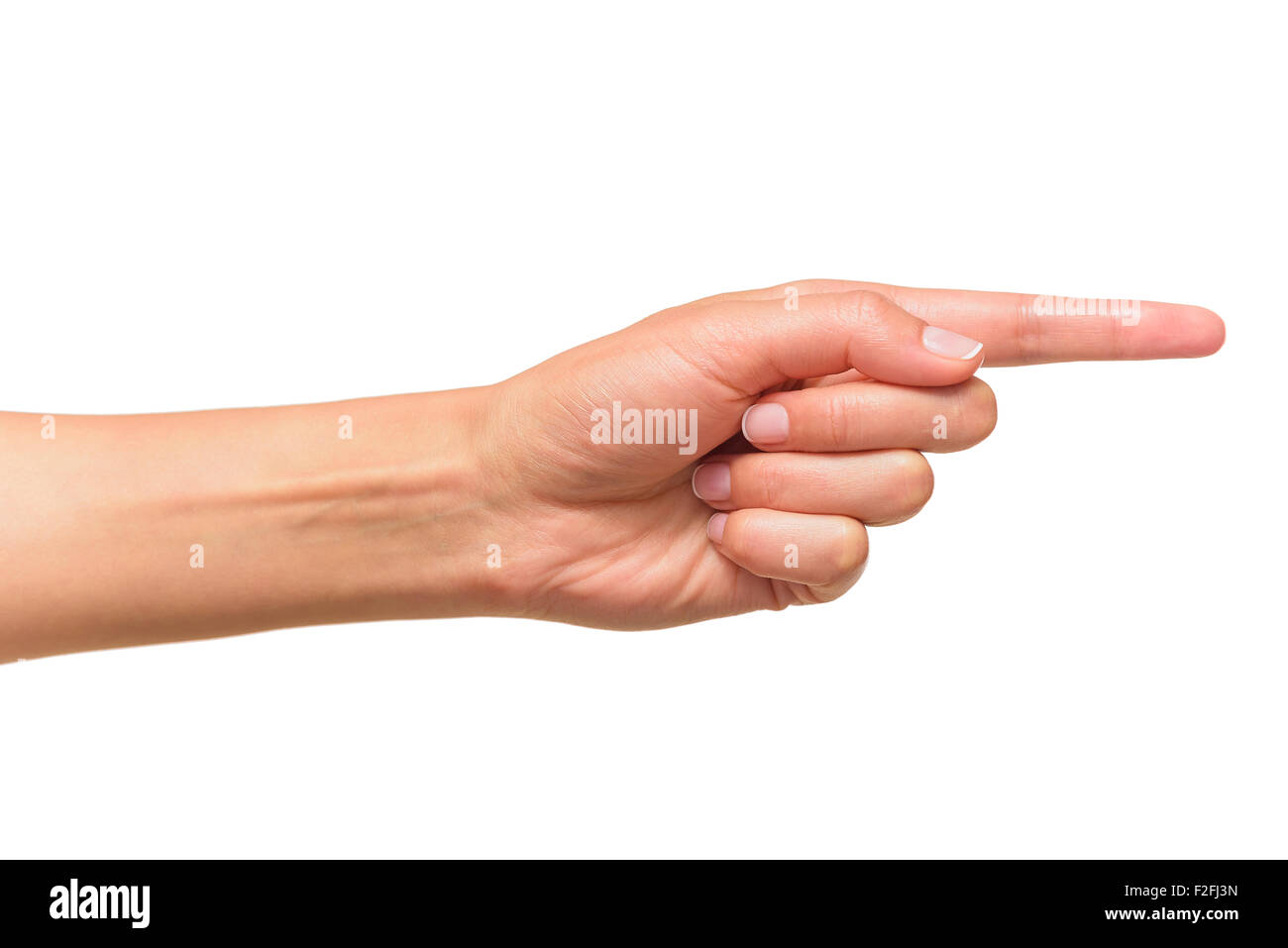 Human hand point with finger Stock Photo - Alamy