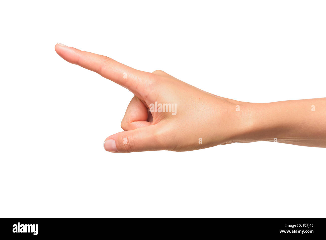 Human hand point with finger Stock Photo - Alamy