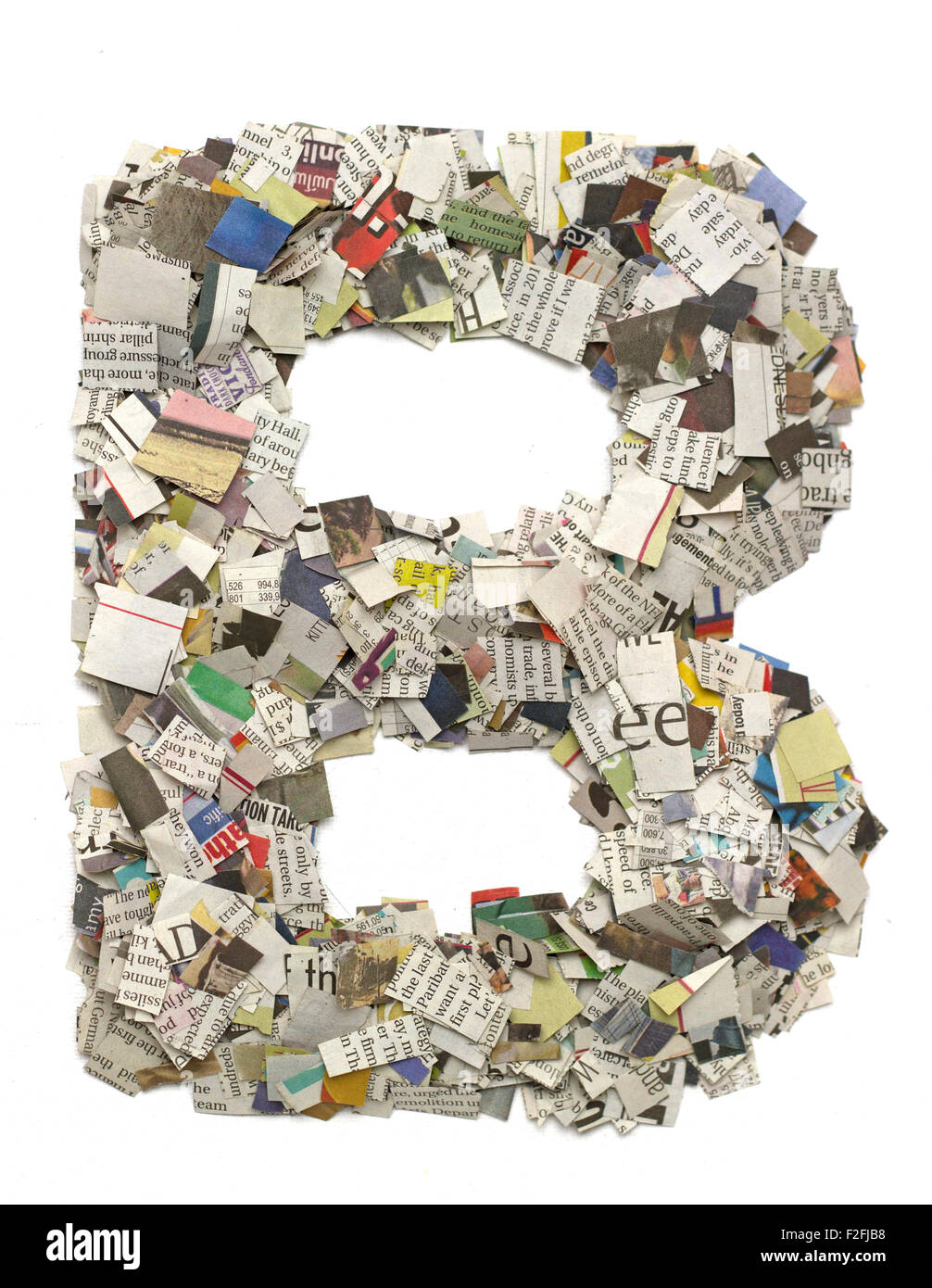 Newspaper print cuttings alphabet hi-res stock photography and images ...