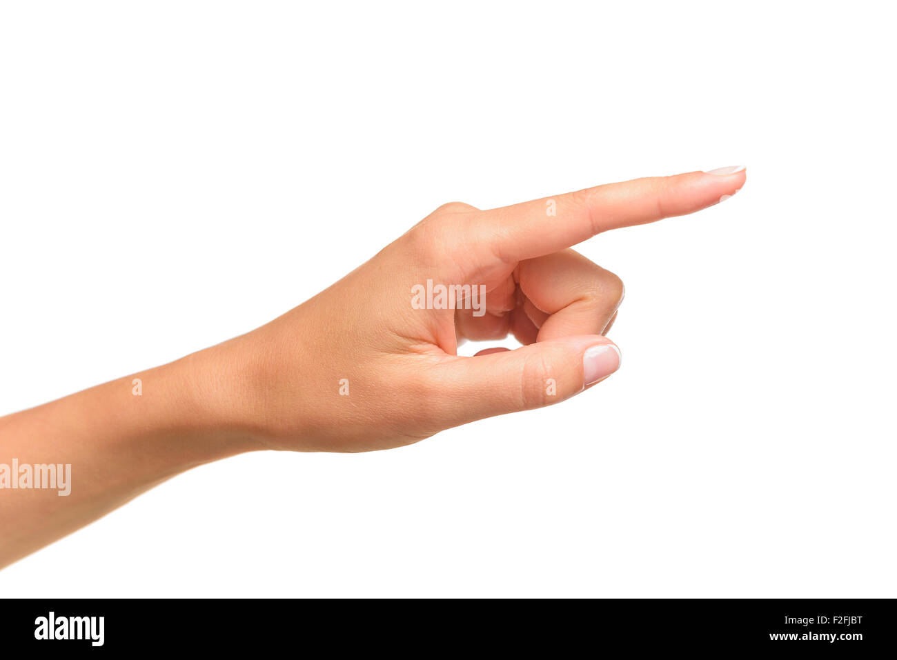Human hand point with finger Stock Photo - Alamy