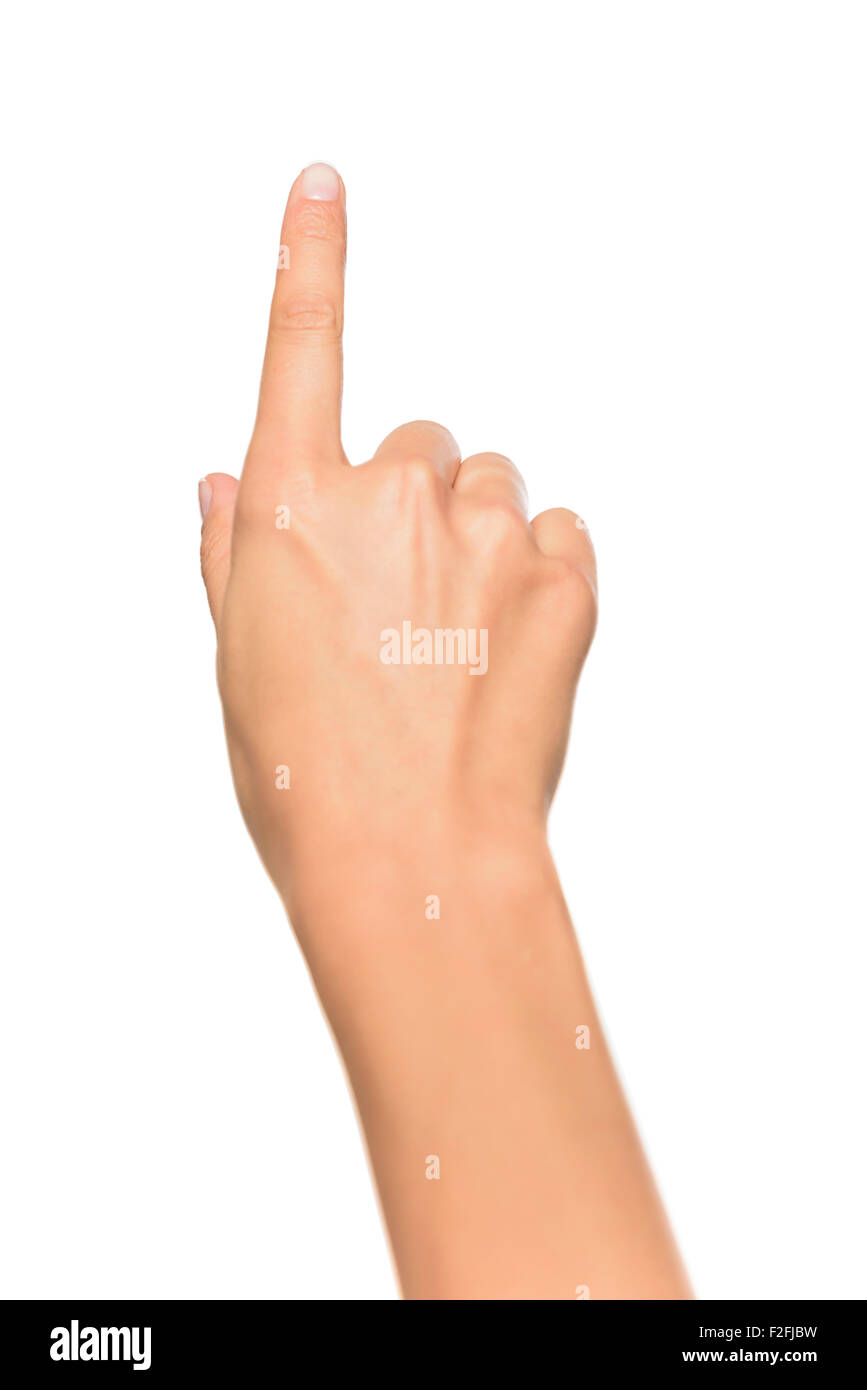 Point finger hi-res stock photography and images - Alamy