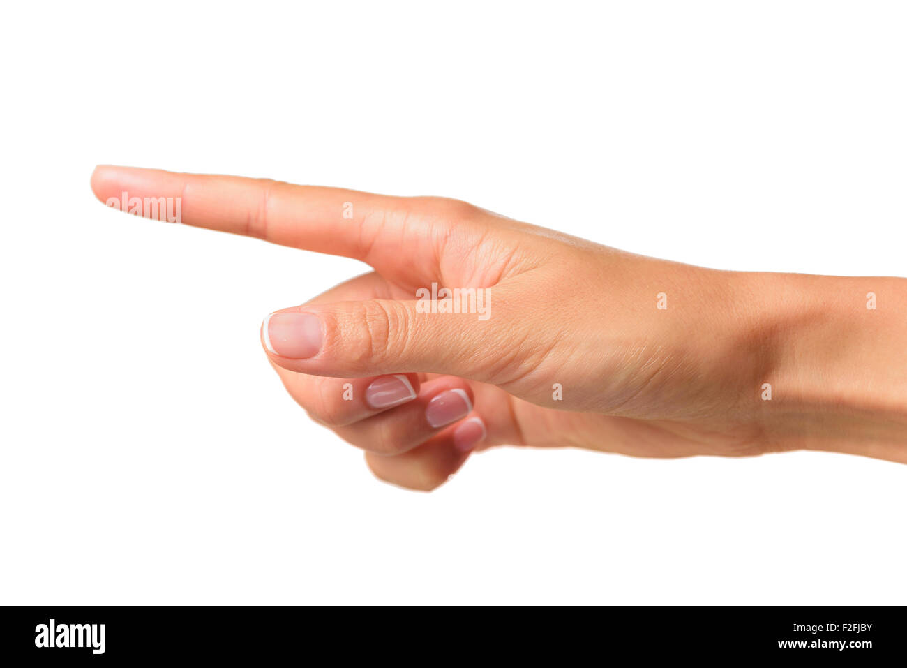 Human hand point with finger Stock Photo - Alamy