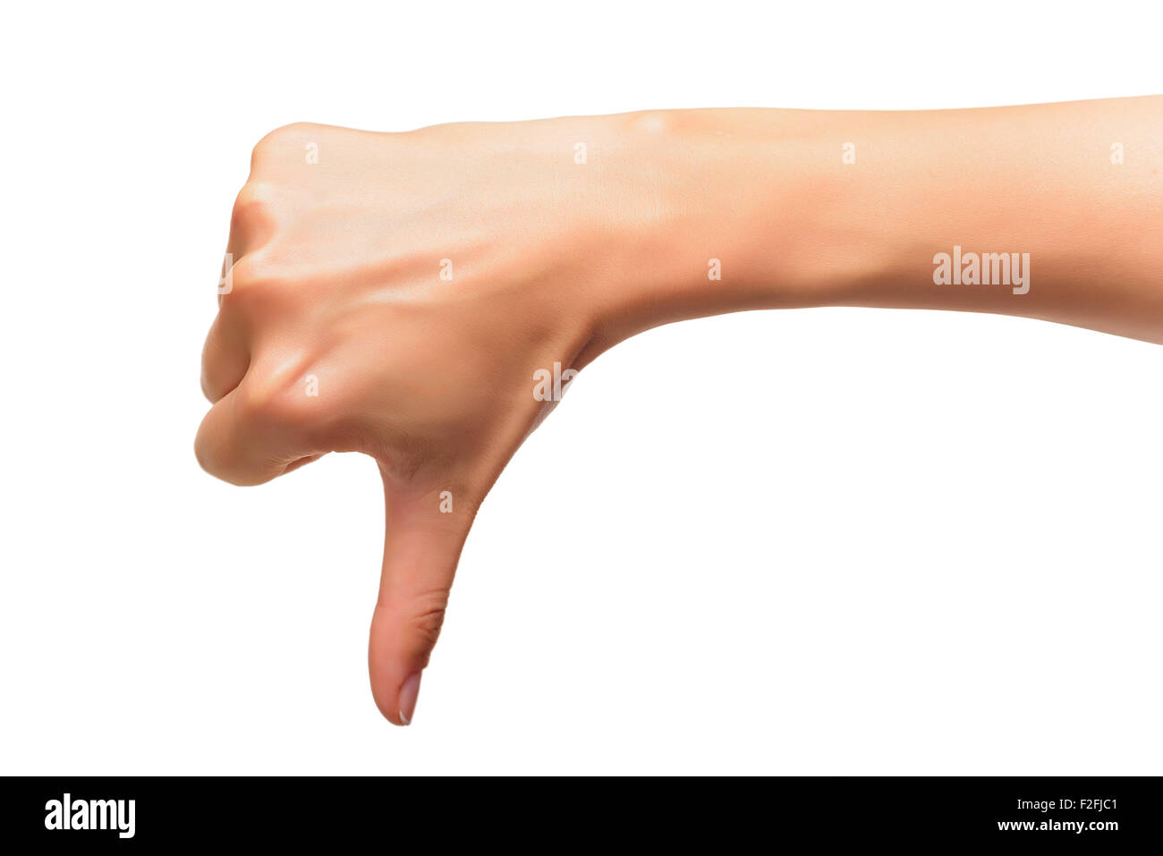 Male hand sign thumb Cut Out Stock Images & Pictures - Alamy
