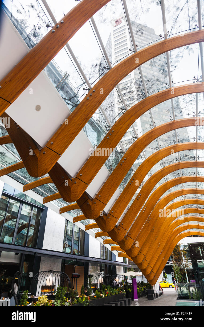 Architectural view of the ground floor at the new TELUS corporate tower ...