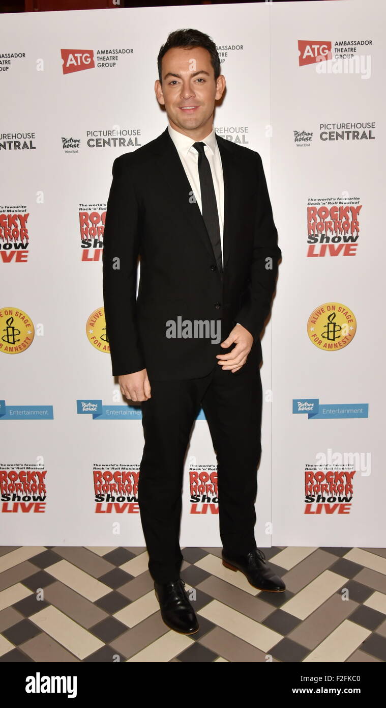 London,UK, 17th Sept 2015 : Ben Forster attends the Rocky Horror Show ...