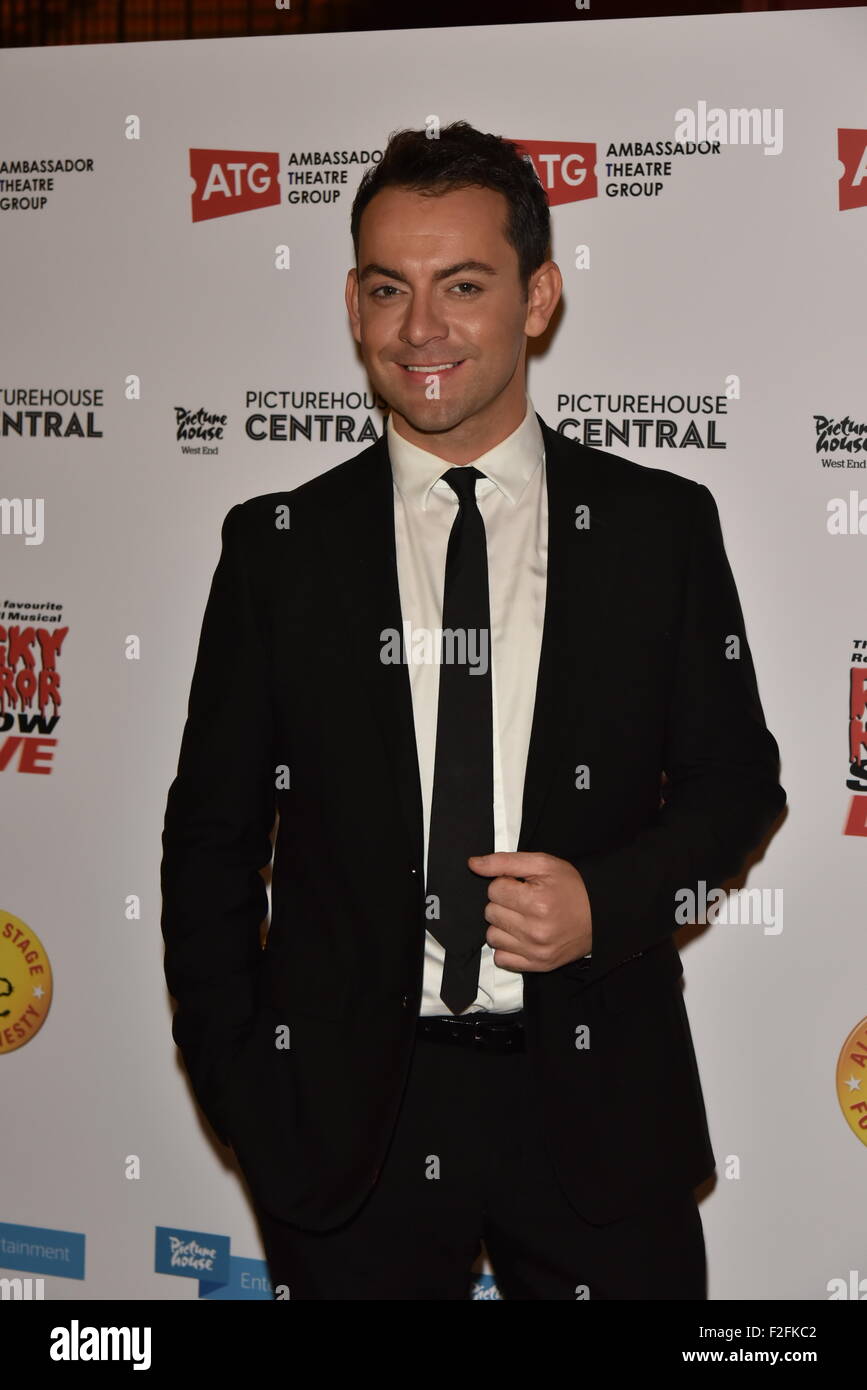 London,UK, 17th Sept 2015 : Ben Forster attends the Rocky Horror Show ...