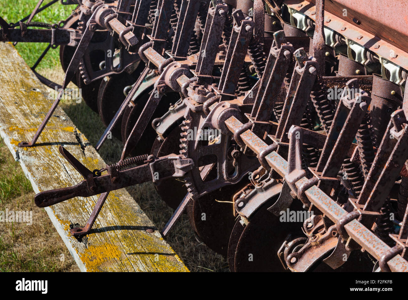 Old seed drill hi-res stock photography and images - Alamy
