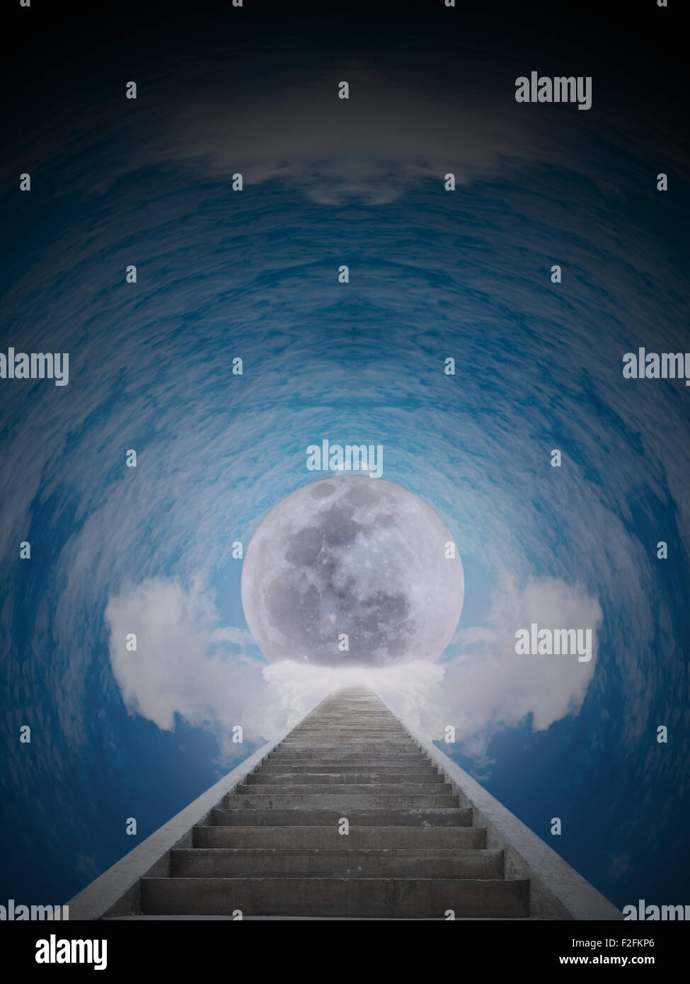 Staircase to the moon hi-res stock photography and images - Alamy