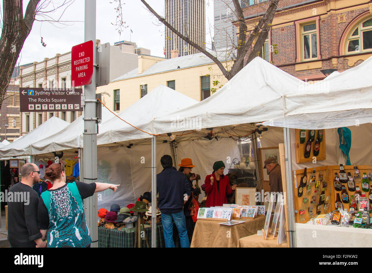 The Rocks sunday markets in Sydney, historic area of Sydney,New south ...