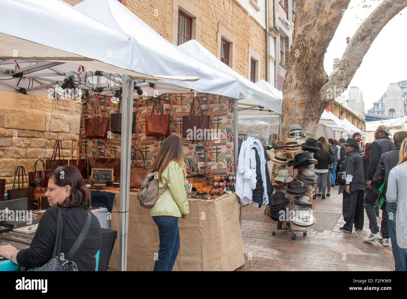 The Rocks sunday markets in Sydney, historic area of Sydney,New south ...
