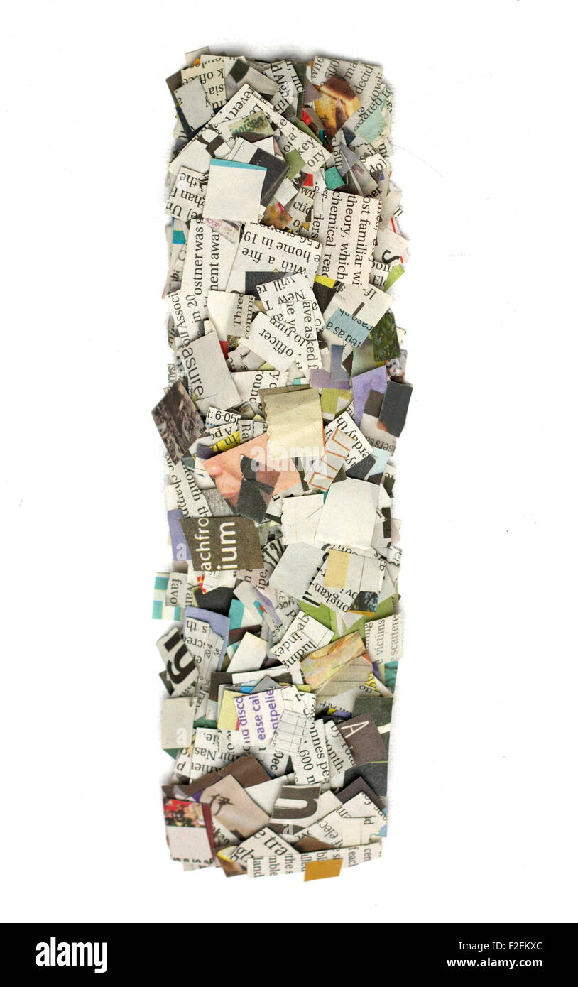 Newspaper print cuttings alphabet hi-res stock photography and images ...