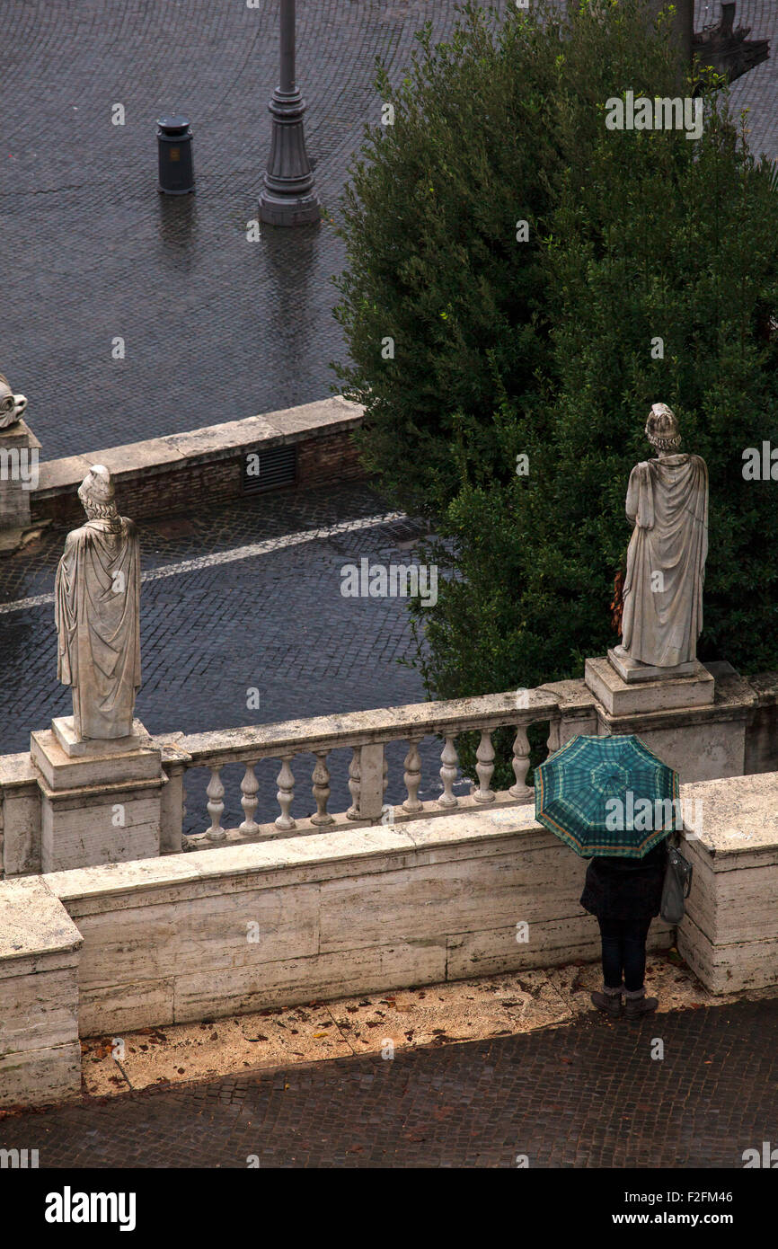 Statues of Piazza del popolo in Rome Stock Photo - Alamy