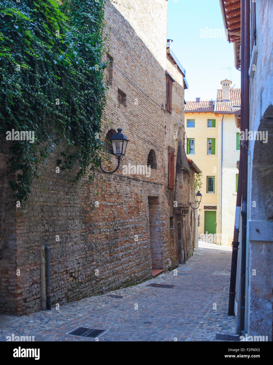 View of ancient building in Pordenone, Italy Stock Photo - Alamy