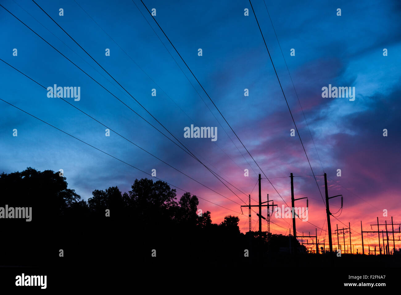Power lines utility poles hi-res stock photography and images - Alamy