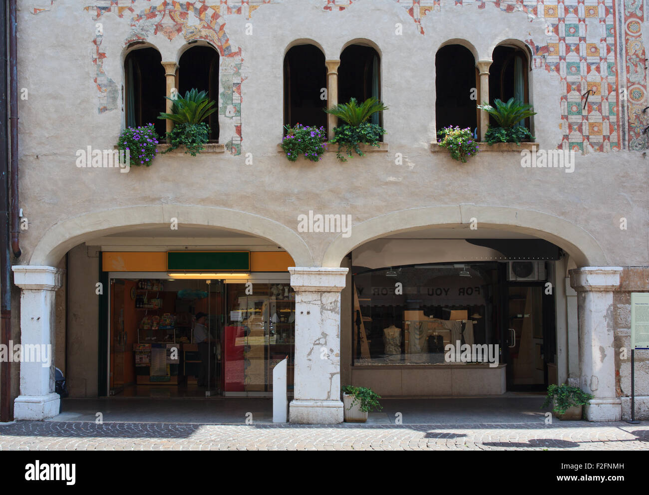 View of ancient building in Pordenone, Italy Stock Photo - Alamy