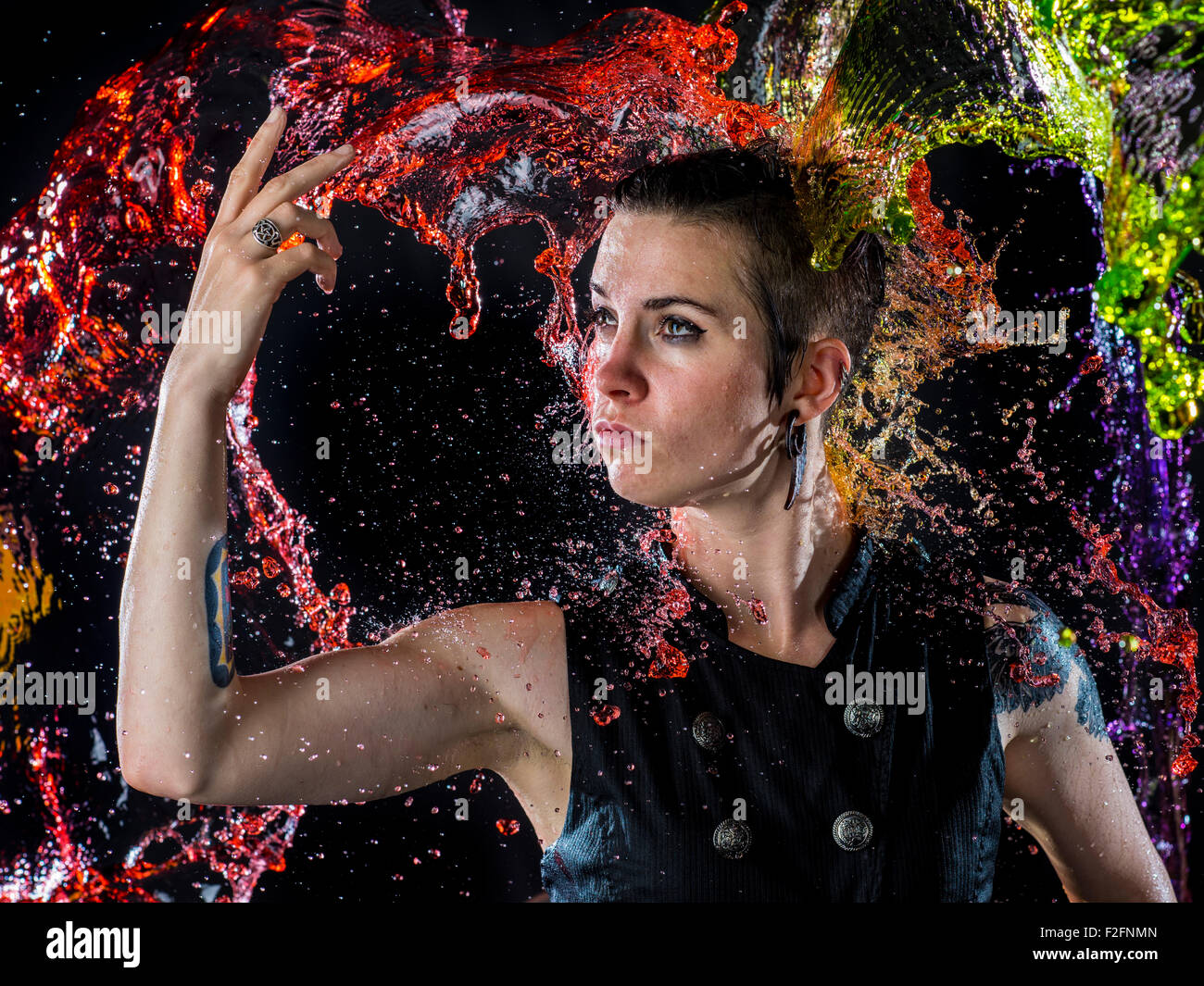 Splashed Woman High Resolution Stock Photography and Images - Alamy