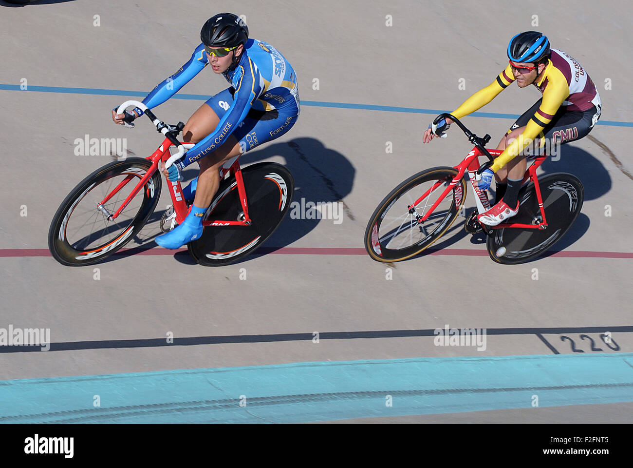 Colorado Springs, Colorado, USA. 17th Sep, 2015. Collegiate cyclists ...