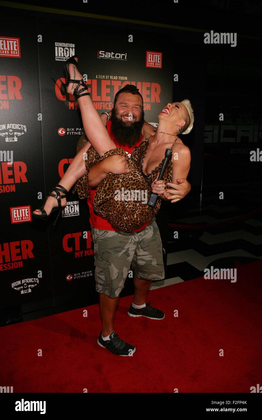 Las Vegas, NV, USA. 17th Sep, 2015. Robert Oberst, Krystal Lavenne at ...