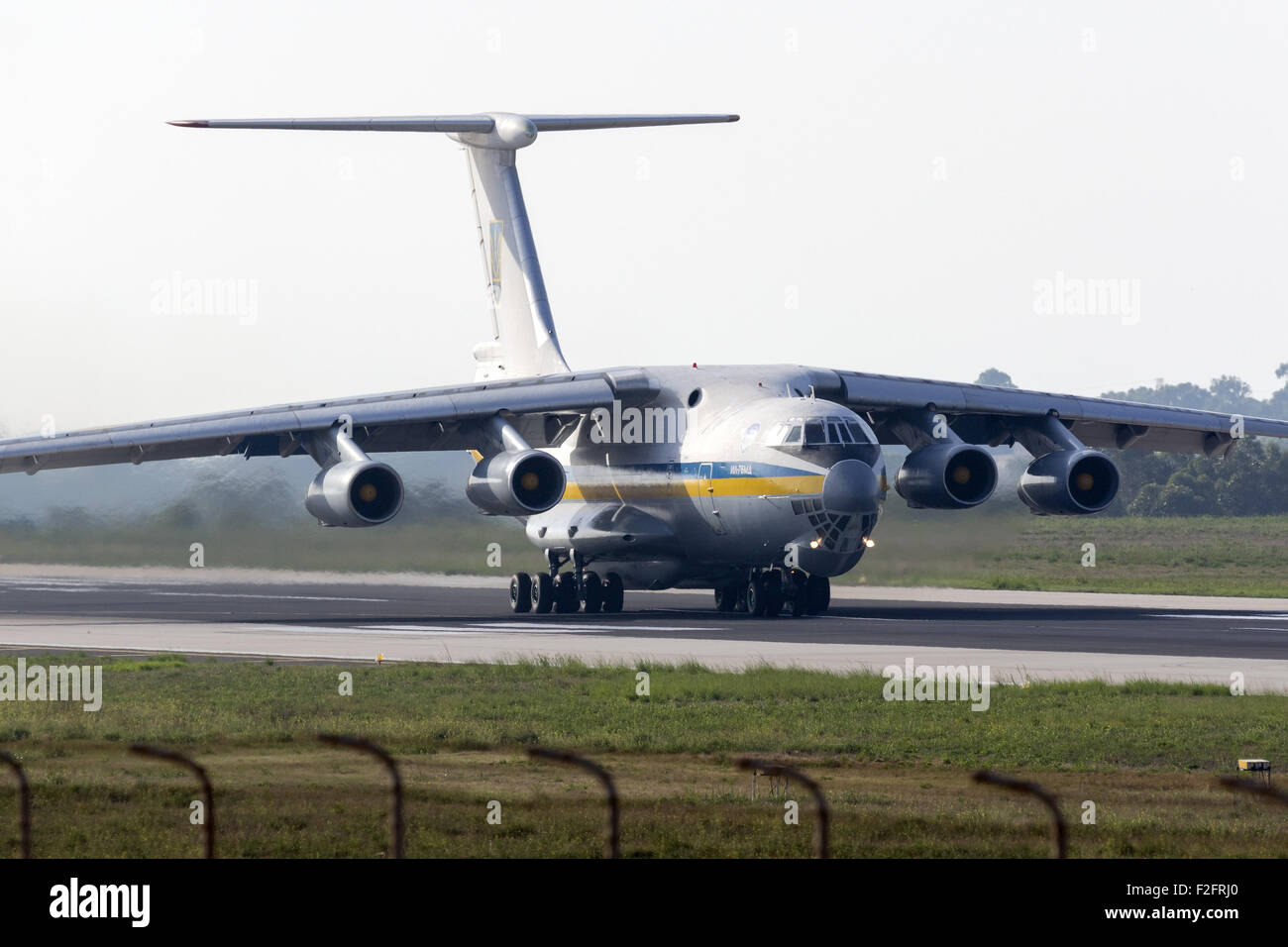 Ukrainian Air Force Ilyushin Il-76 making a technical stop (for fuel ...