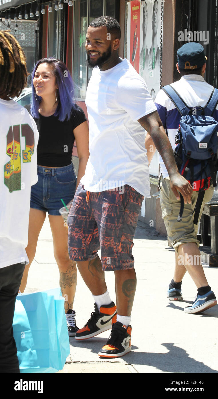 Rapper The Game goes shopping at Brooklyn Projects on Melrose, Los ...