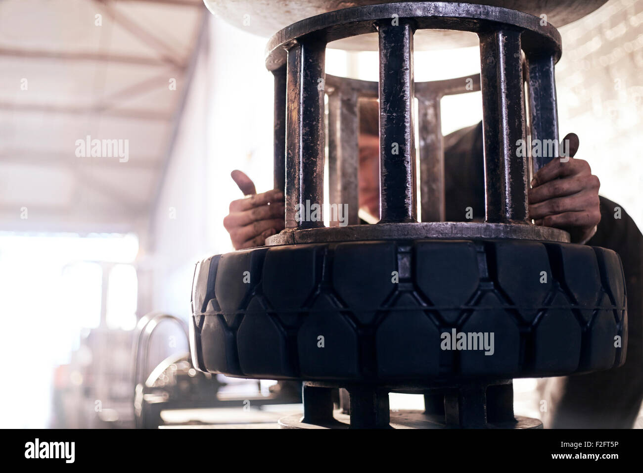 Tire bending machine hi-res stock photography and images - Alamy