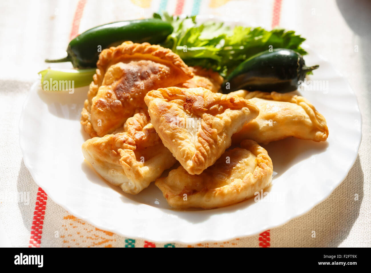 Homemade cheese stuffed patties made from puff pastry (phyllo Stock ...