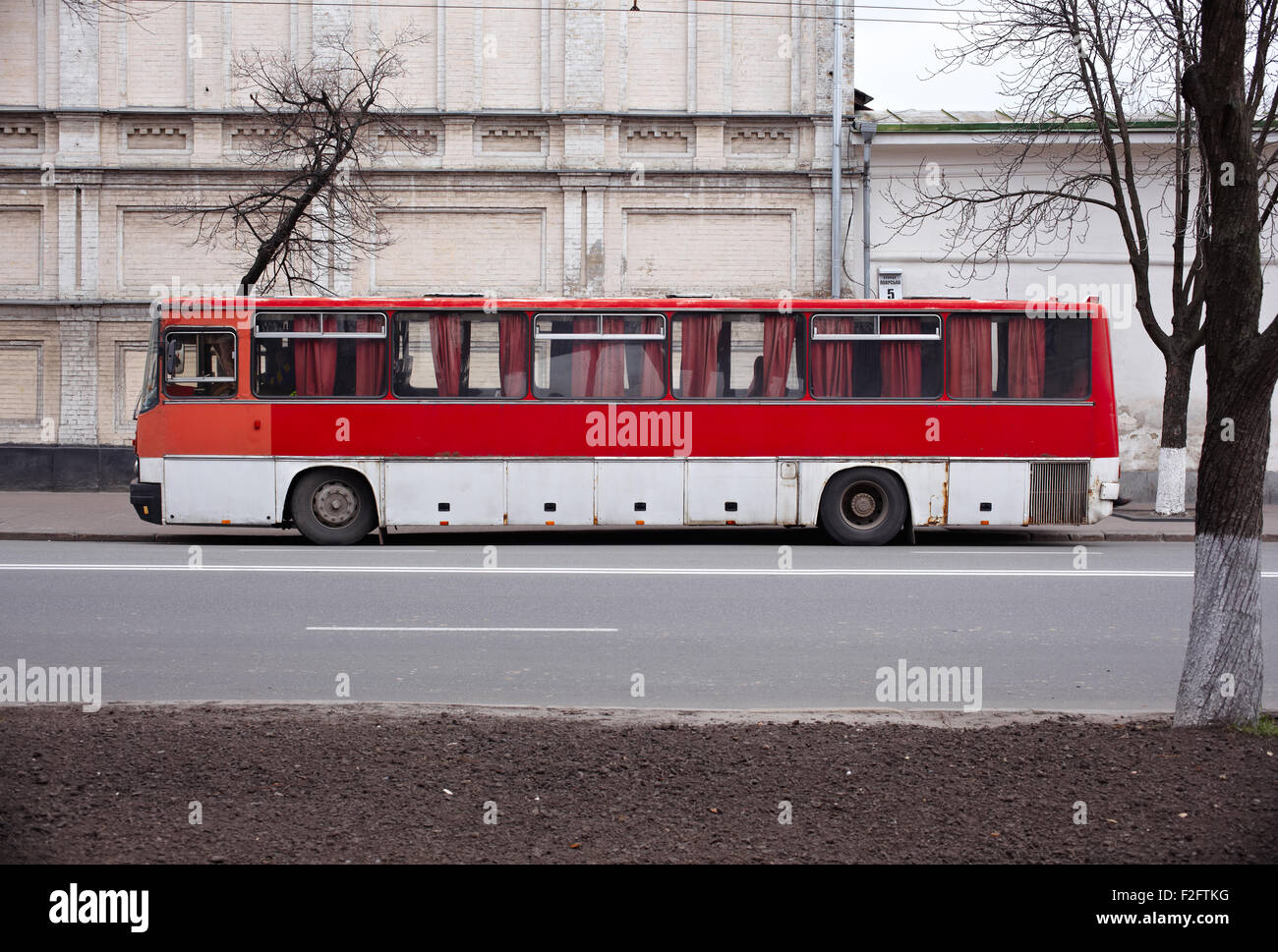 Old bus in Odessa, ukraine Stock Photo - Alamy