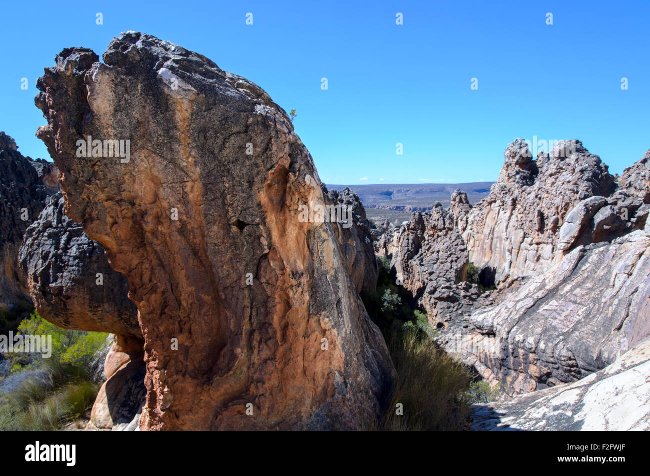 Rock formations in the Cederberg mountains of South Africa Stock Photo ...