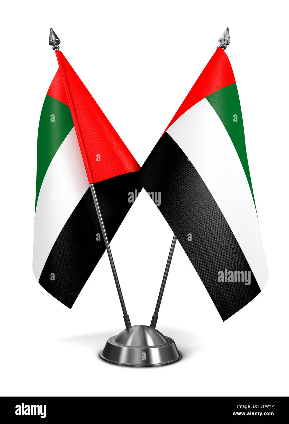United Arab Emirates - Miniature Flags Isolated on White Background ...