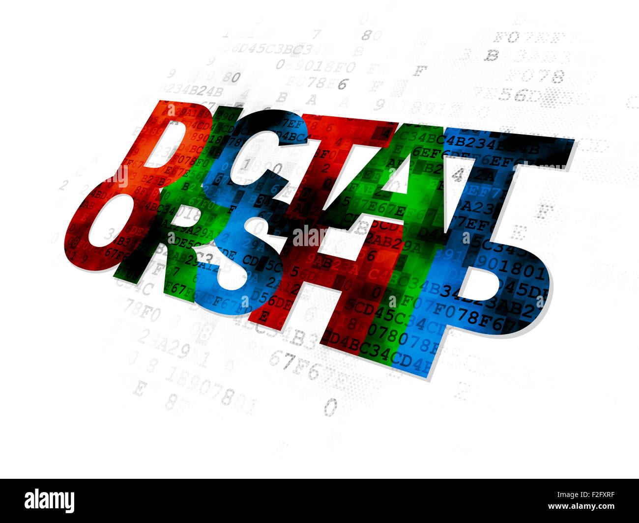 Political concept: Dictatorship on Digital background Stock Photo - Alamy