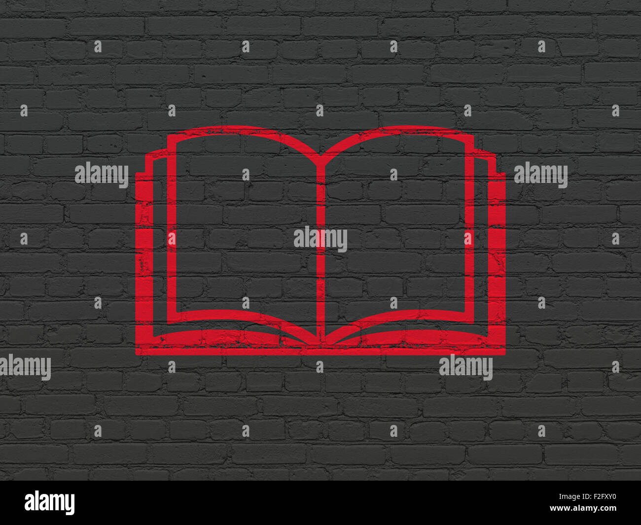Science concept: Book on wall background Stock Photo - Alamy